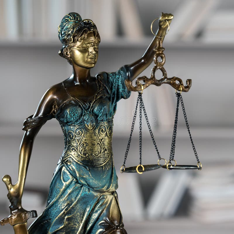 Law and Justice Concept Image, Lady Justice and Gavel on Rustic Books ...