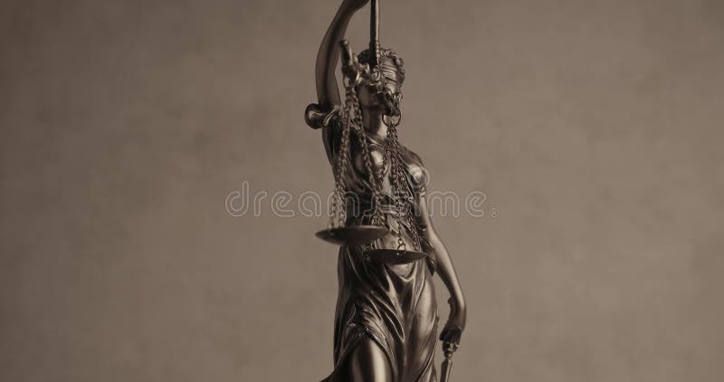 Law and Justice Concept Presented in Studio Stock Footage - Video of ...