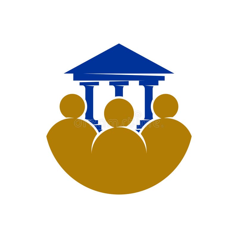 Law Justice Firm Courthouse Partner Logo Design Vector Isolated Stock ...