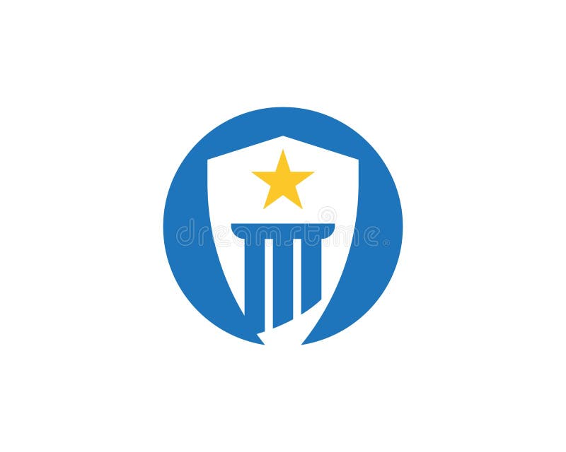 Law justice logo template stock vector. Illustration of case - 128394466