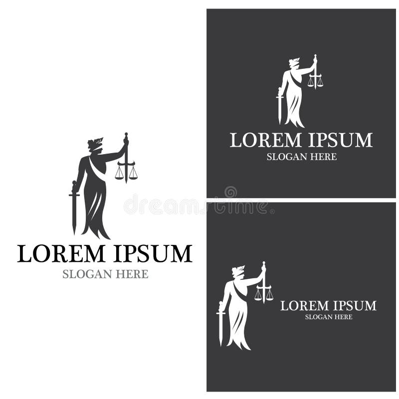 Law Justice Logo Template Vector Illustration Stock Illustration ...