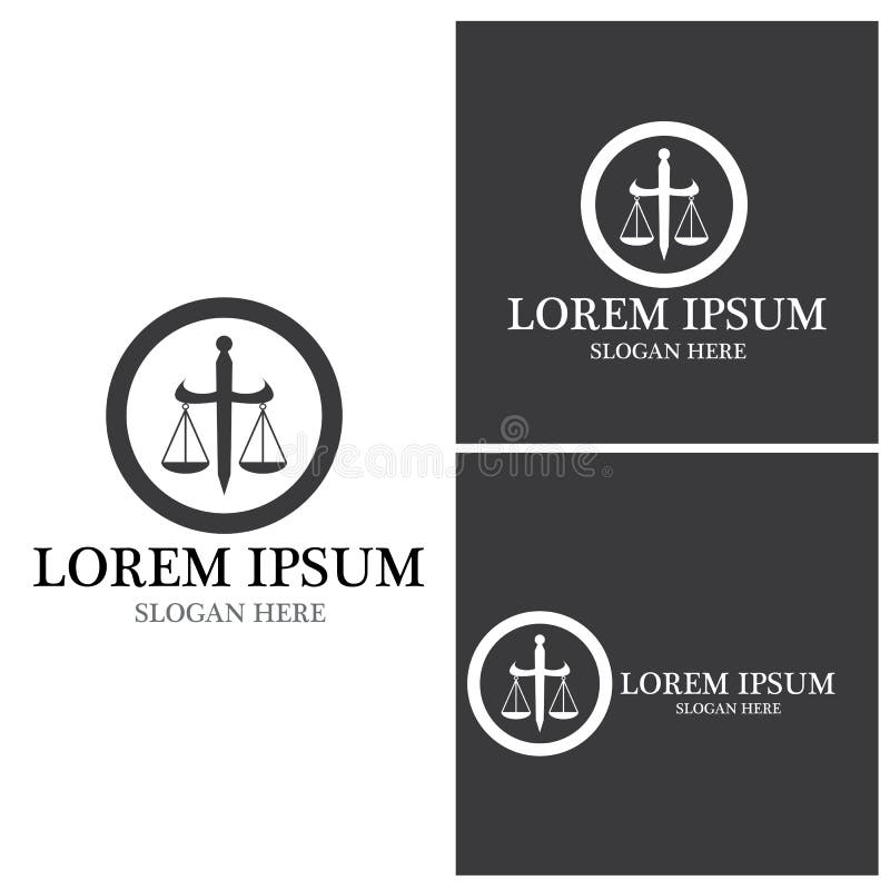 Law Justice Logo Template Vector Illustration Stock Illustration ...