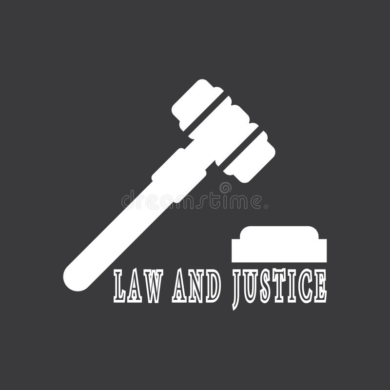 Law and Justice Logo Vector Template Illustration Stock Vector ...