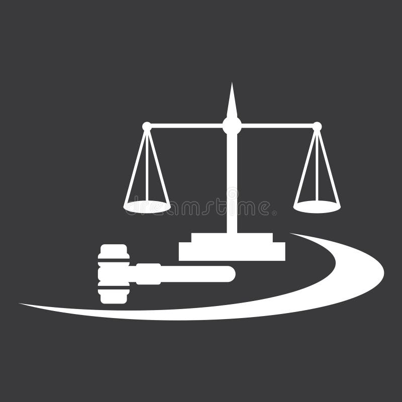 Law and Justice Logo Vector Template Illustration Stock Vector ...