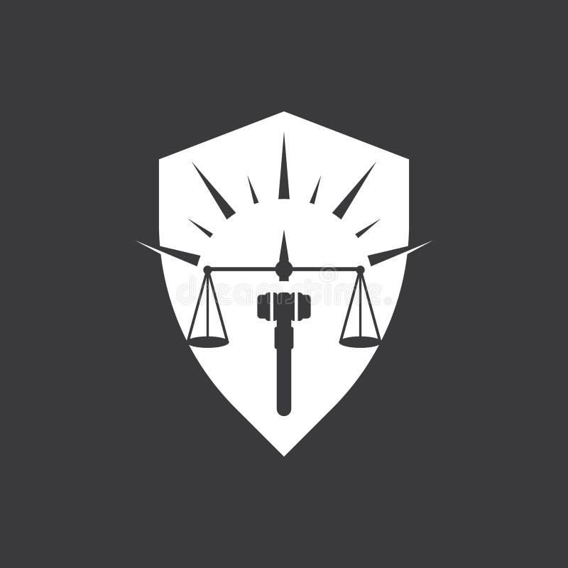 Law and Justice Logo Vector Template Illustration Stock Vector ...