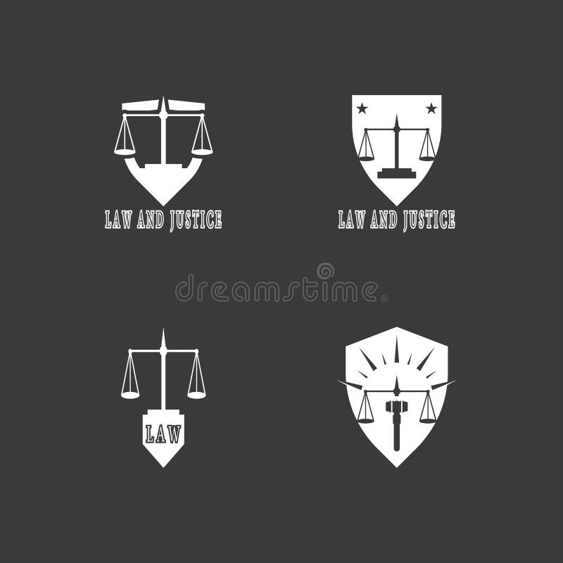 Law and Justice Logo Vector Template Illustration Stock Illustration ...
