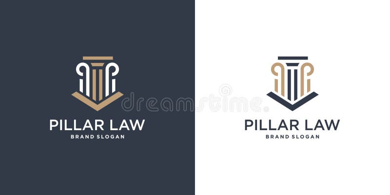 Law Logo Element with Unique Style Premium Vector Part 3 Stock Vector ...