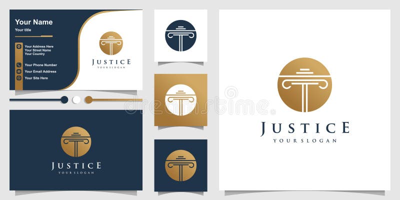 Law Logo with Modern Creative Style Premium Vector Stock Vector ...
