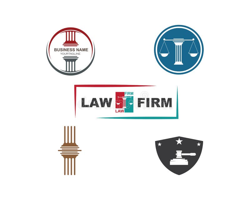 Law logo vector template stock vector. Illustration of hammer - 144838658
