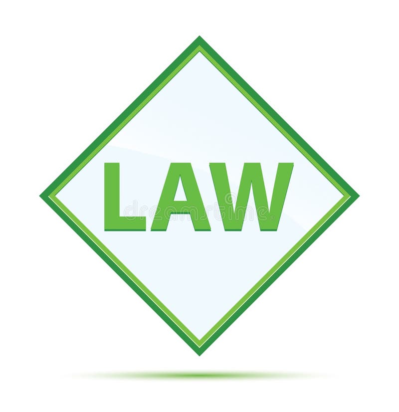 Law Modern Abstract Green Diamond Button Stock Illustration ...