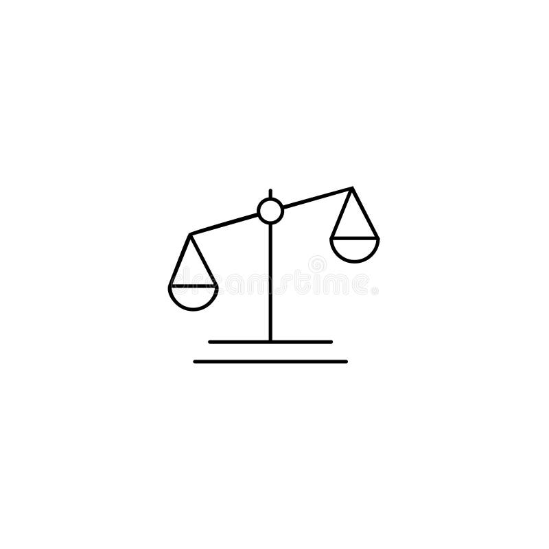 Law Scale Vector Icon, Justice Symbol. Modern, Simple Flat Vector ...