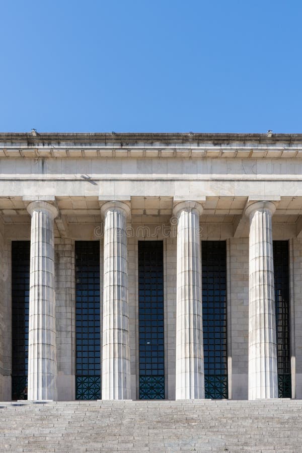 Front with Columns of the Law School Stock Photo - Image of column ...