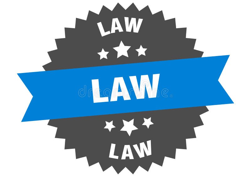 Law Sign. Law Circular Band Label. Law Sticker Stock Vector ...