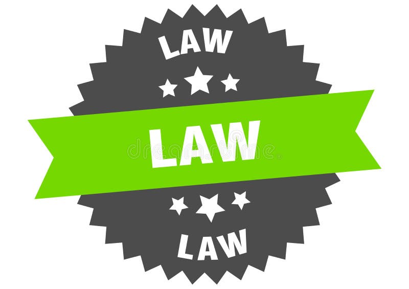 Law Sign. Law Circular Band Label. Law Sticker Stock Vector ...