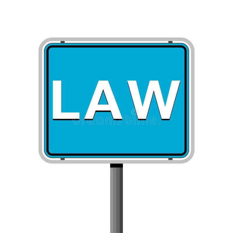 Law Sign Isolated on White Background Stock Vector - Illustration of ...