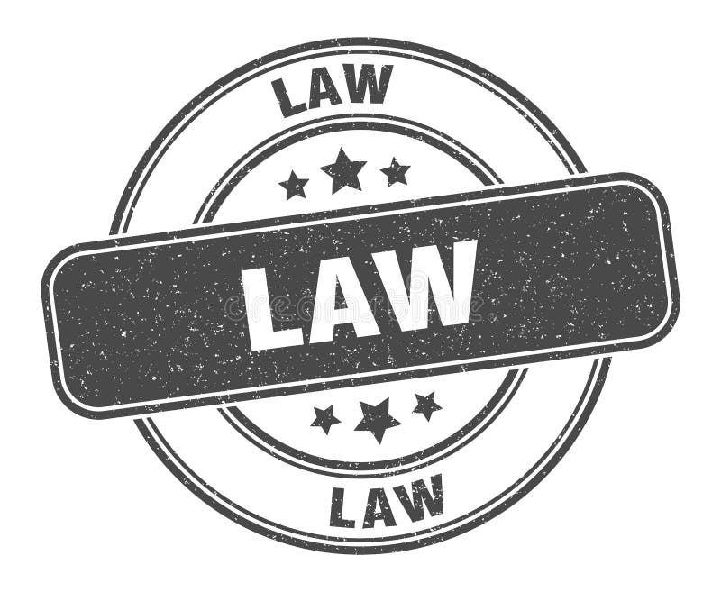 Law Stamp. Law Round Grunge Sign Stock Vector - Illustration of ...