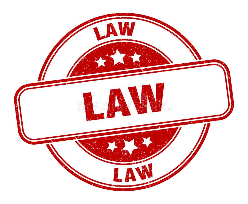 Law Stamp. Law Round Grunge Sign Stock Vector - Illustration of sign ...