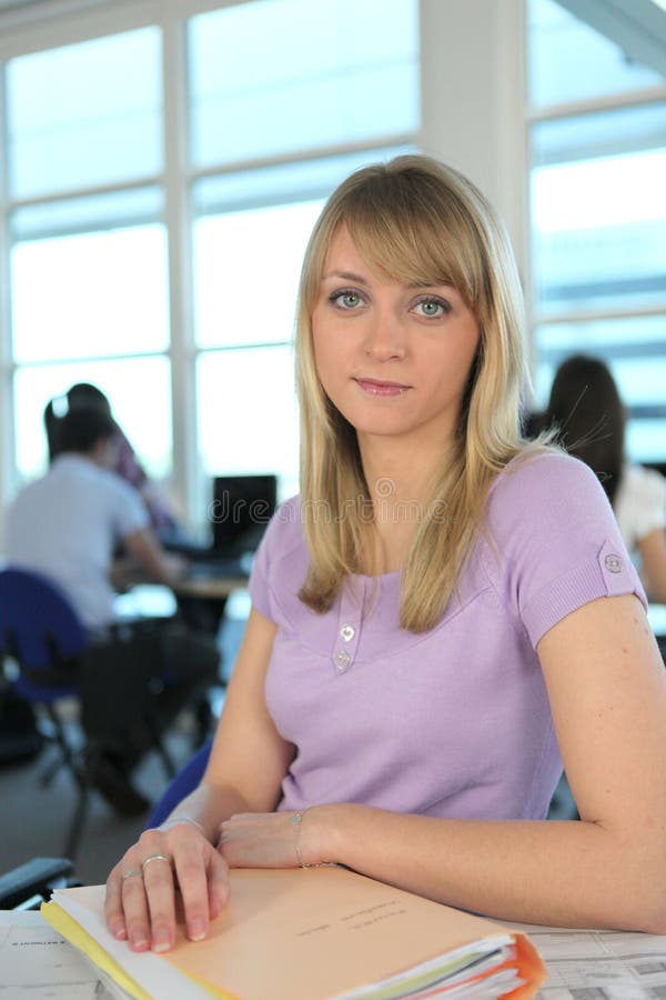 Law student stock image. Image of blond, head, long, female - 51848551