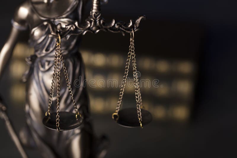 Law Theme. Blind Justice Symbol - Themis. Stock Photo - Image of ...