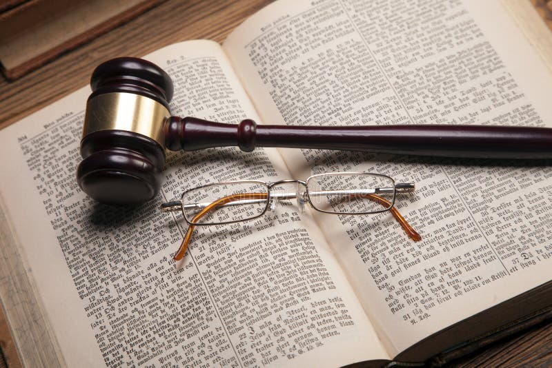 Law Theme, Books, Temida and Law Code Stock Image - Image of mallet ...