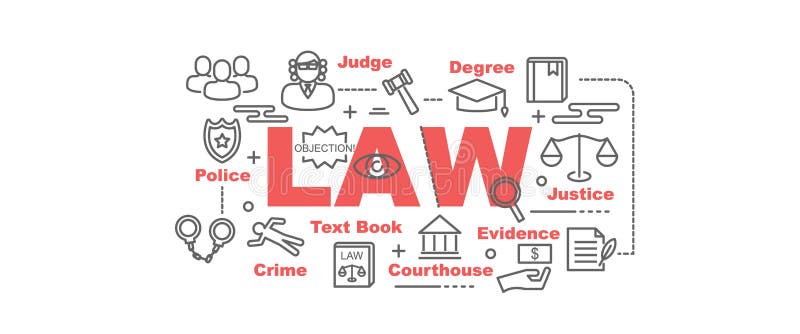 Law vector banner stock vector. Illustration of hand - 84150546