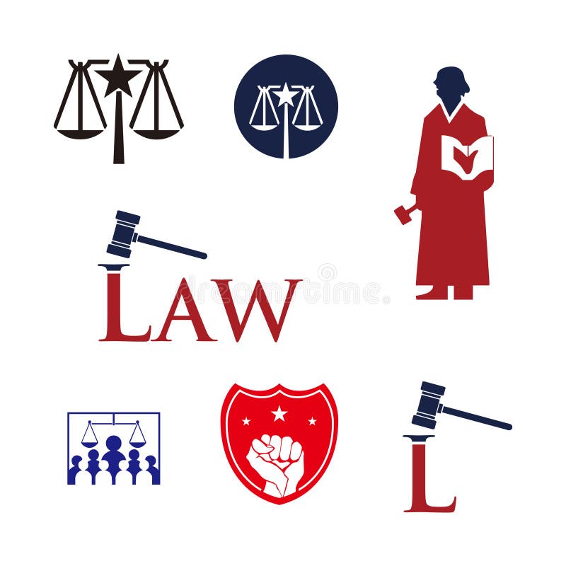 Law Vector Set Design Element. Corporate Branding Identity Design ...