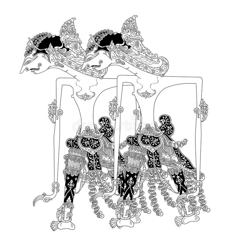 Lawa Kusya, a Character of Traditional Puppet Show Stock Vector ...