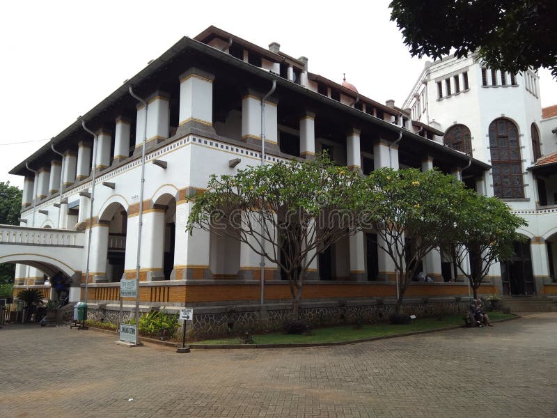 Side View of the Lawang Sewu Building, or the Thousand Doors Building ...