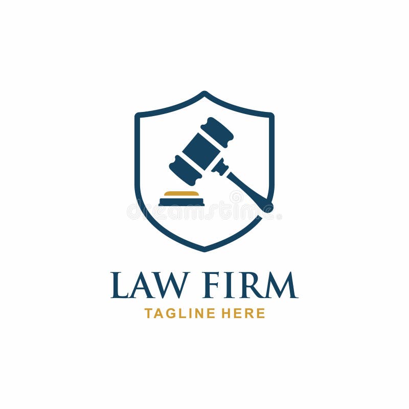 Gavel logo design stock vector. Illustration of company - 269540188