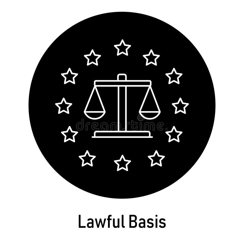 Lawful, Fair & Transparent Processing GDPR Icon: Ethical Data Handling ...