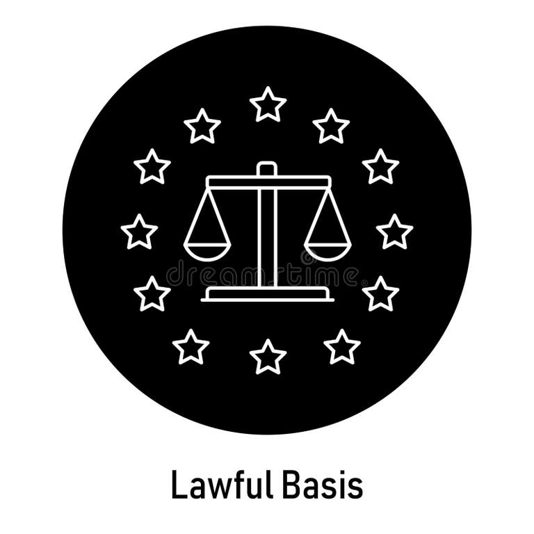 Lawful, Fair & Transparent Processing GDPR Icon: Ethical Data Handling ...