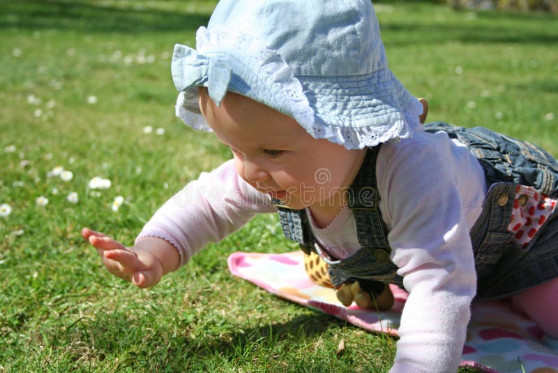 Lawn baby stock image. Image of nature, healthy, people - 2284367