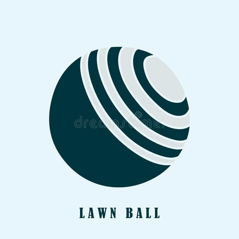 Lawn Ball Design Vector Icon Flat Isolated Modern Illustration Stock ...