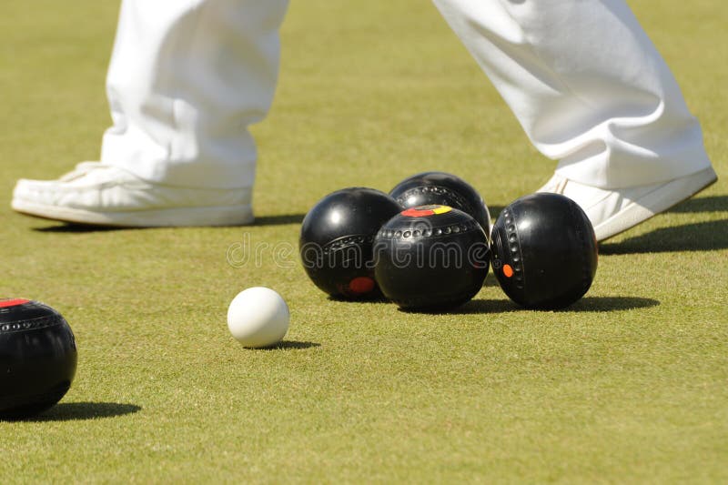 Lawn bowls stock photo. Image of lawn, feet, bowl, bowls - 20003468