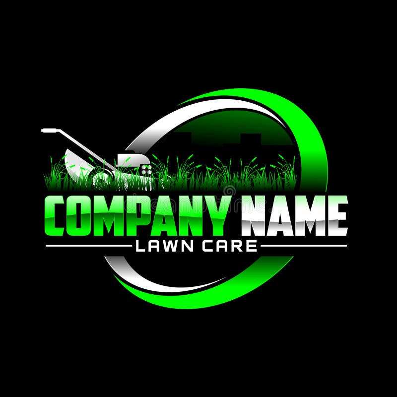 Lawn Care Logo Design Creative Idea Vector Design Inspiration Stock ...
