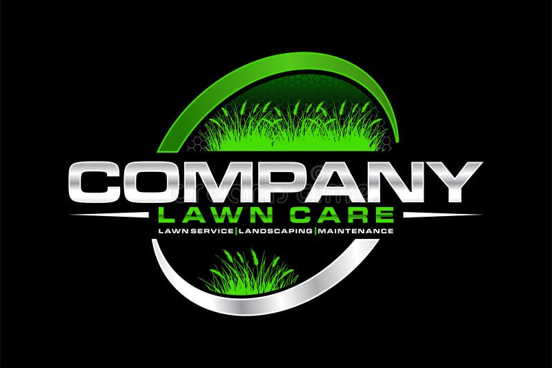 Lawn Care Logo Design Creative Idea Vector Design Stock Vector ...