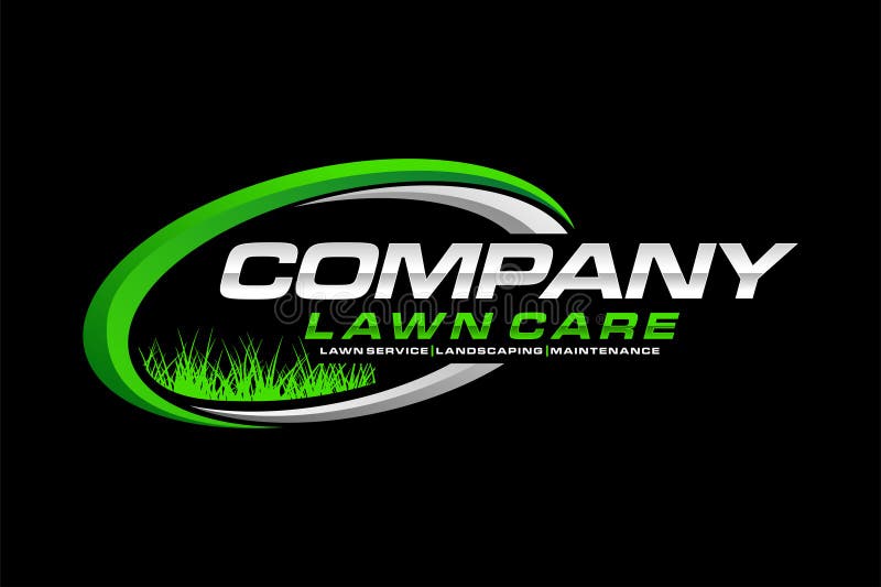 Lawn Care Logo Design Creative Idea Vector Design Stock Vector ...
