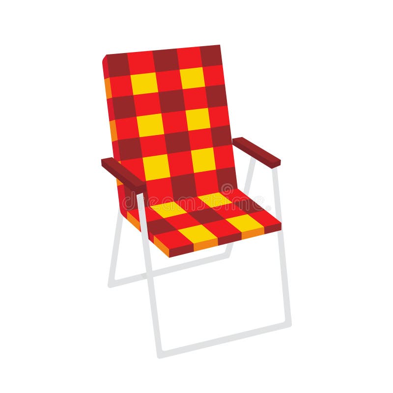 Lawn Chair Design Vector Flat Isolated Illustration Stock Vector ...