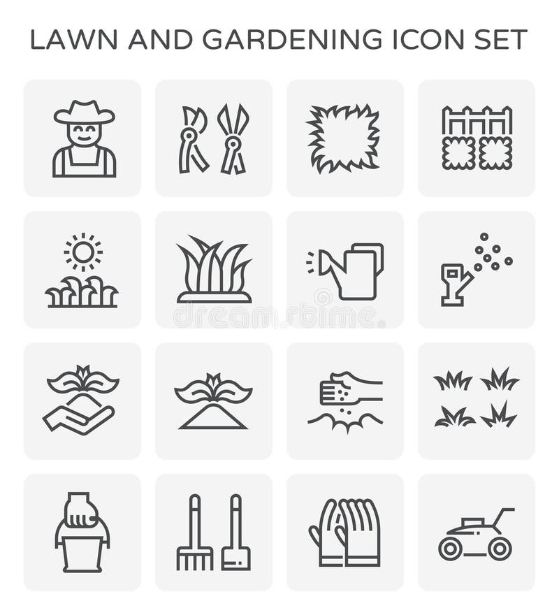Lawn Gardening Plant Tools Icon Stock Vector - Illustration of field ...