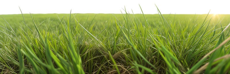 Lawn, Grass, Low Angle, Panoramic View. Generative AI Illustration ...