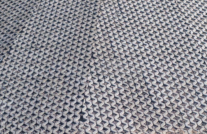 Lawn Grating for Parking Made of Concrete Stock Photo - Image of grey ...