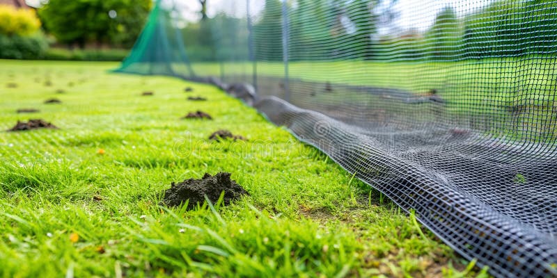 Lawn with Layers of Anti-mole Netting, Preventing Moles from Digging ...