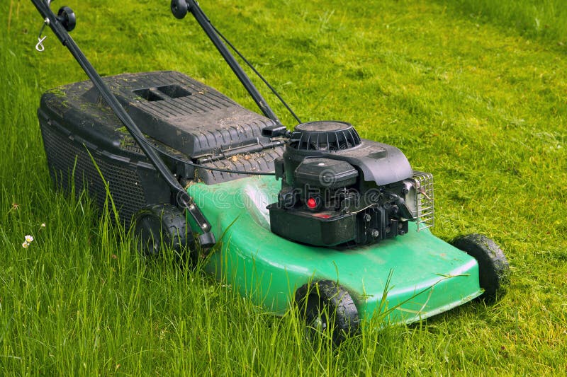 Lawn Mower stock photo. Image of cutter, garden, equipment - 14397838