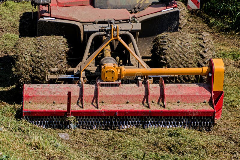 Lawn mower detail stock image. Image of detail, land - 288442389