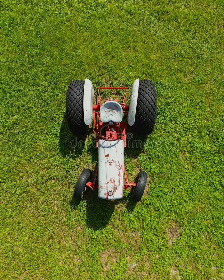 Lawn Mower in Greenery Field Stock Photo - Image of garden, work: 266959816