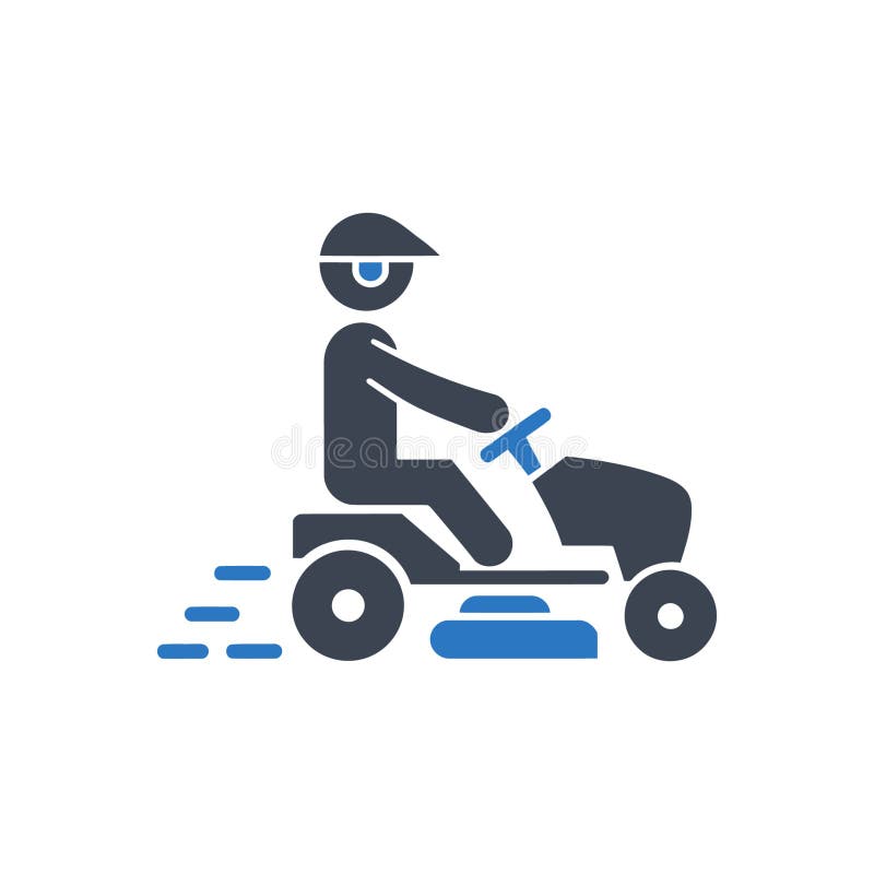 Lawn Mower Icon stock vector. Illustration of mower - 374474531