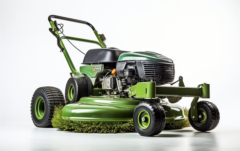 Lawn Mower Machine with Transparency Stock Illustration - Illustration ...