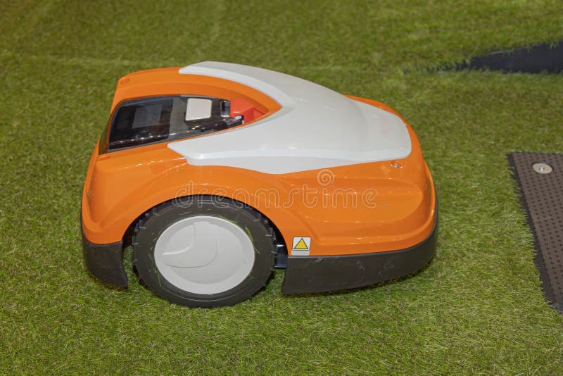 Lawn Mower Robot Stock Image Image Of Wheels Lawn 283068817