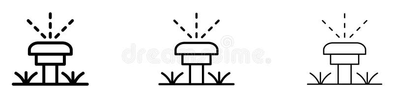 Lawn sprinkler icon vector stock vector. Illustration of pictogram ...