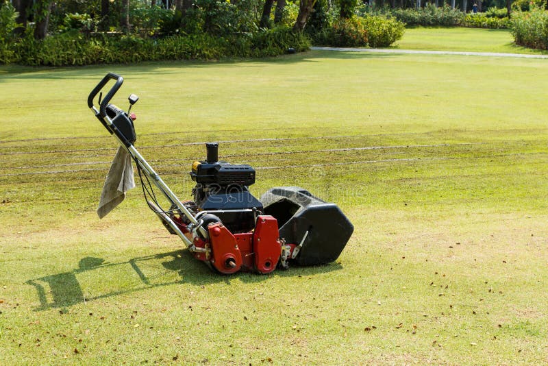 Lawnmower stock photo. Image of maintenance, house, grass - 41166890